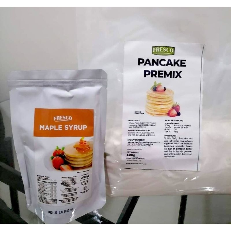 Breakfast Package (Pancake Mix 500g + Maple Syrup 200g) | Shopee ...