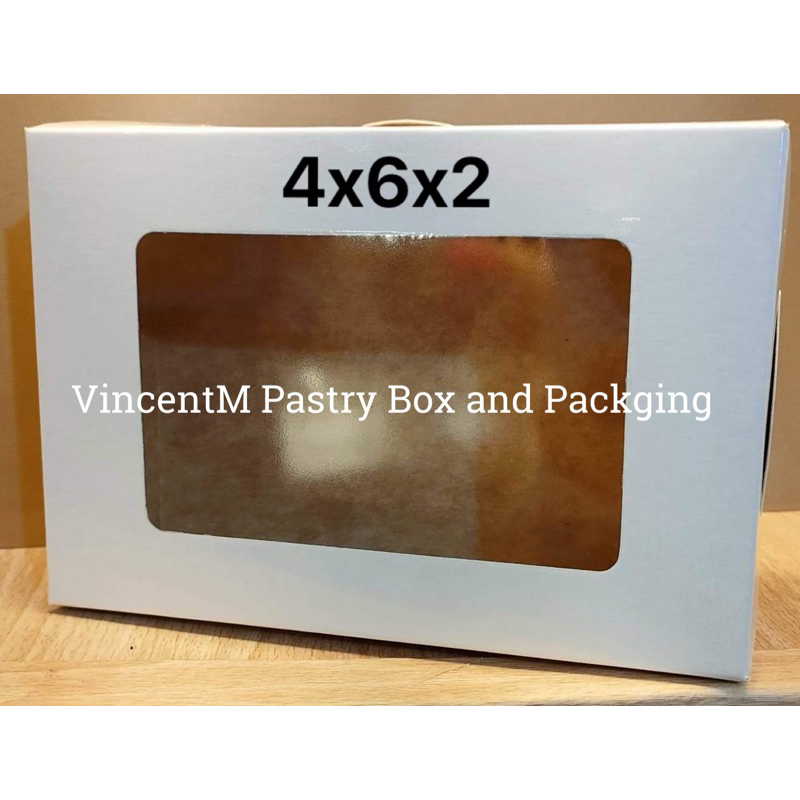 4x6x2 inches Fruit cake box / Sushi box / Brownies box / Pastry box ...
