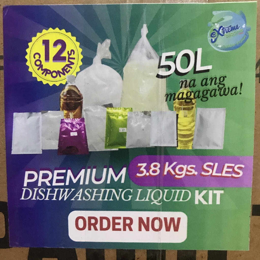 DIY Premium Dishwashing Liquid Kit 50 liters yield 12 components ...