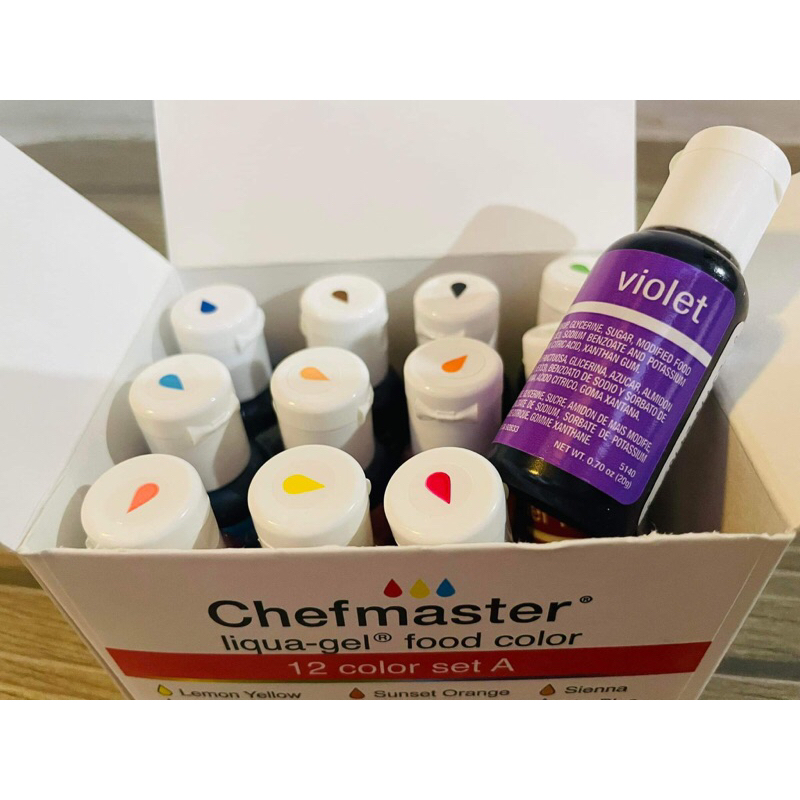 CHEFMASTER LIGUA-GEL FOOD COLOR (SET A) | Shopee Philippines