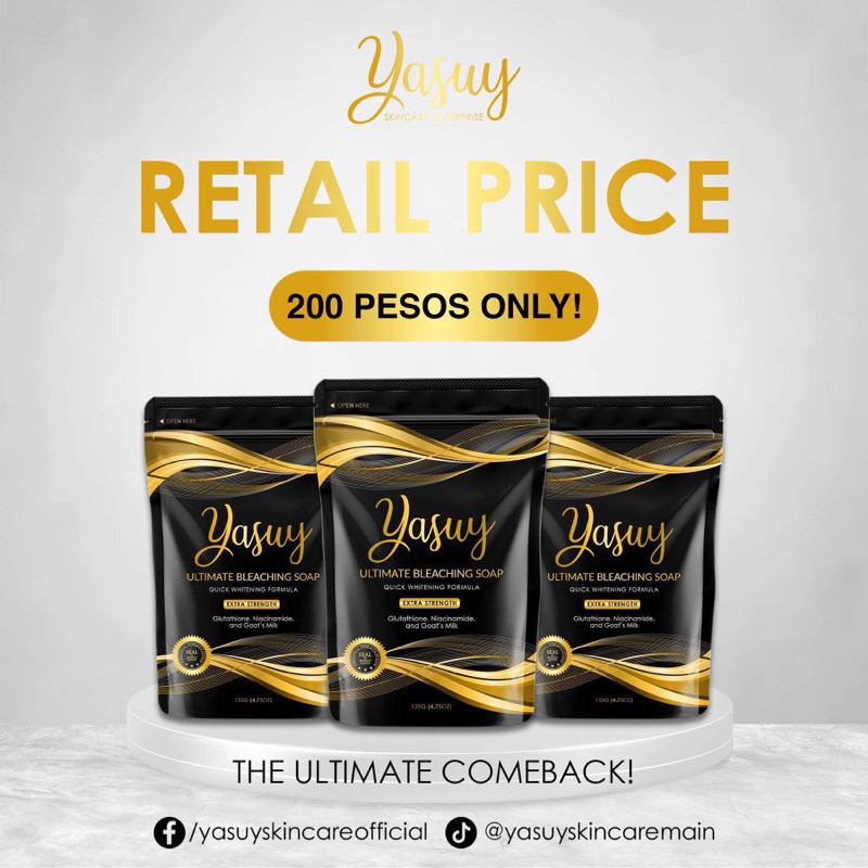 Yasuy Ultimate Bleaching Soap 135g | Shopee Philippines