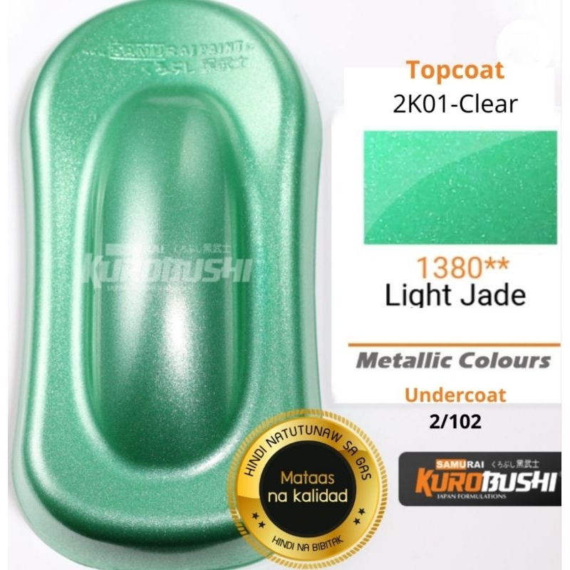 SAMURAI SPRAY PAINT LIGHT JADE 1380** (METALLIC COLORS) 400ML | Shopee ...
