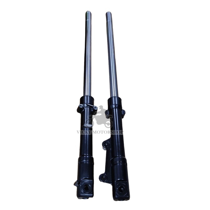FRONT FORK ASSY MEHOL FOR XRM125 SILVER/BLACK (1PAIR) | Shopee Philippines