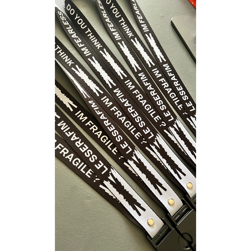 LE SSERAFIM - FEARLESS ID lace / Lanyard (Fanmade) | Shopee Philippines
