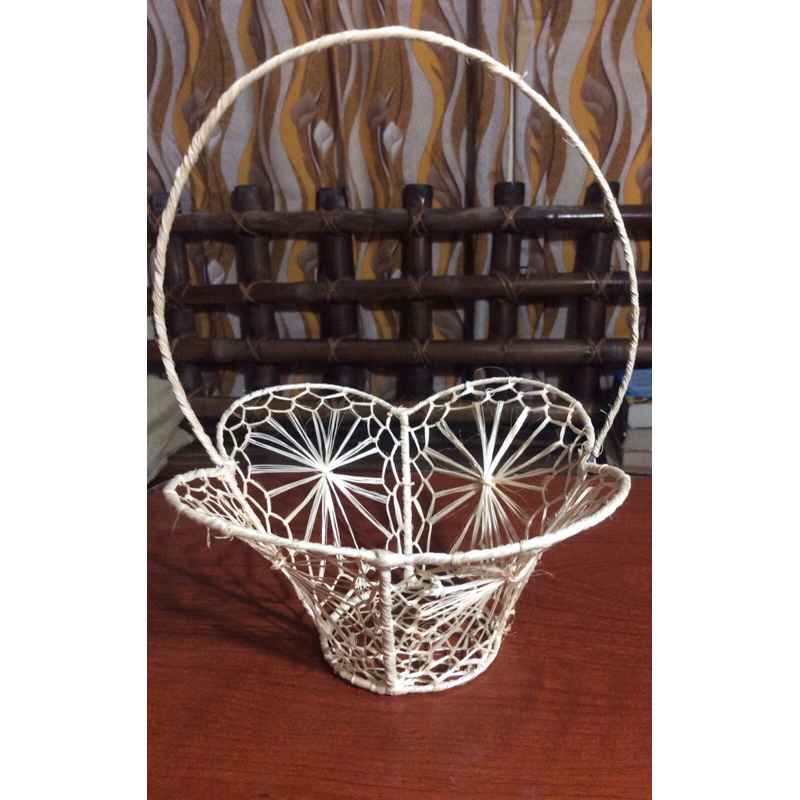 Native Flower Girl Basket made out of Abaca | Shopee Philippines
