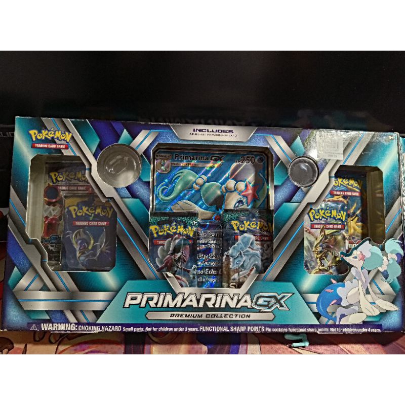 Pokemon Primarina Premium Collection Box (with jumbo card) opened/empty ...