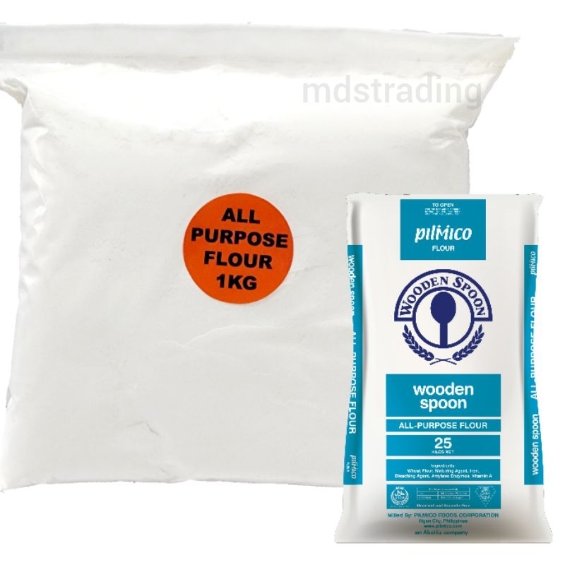 All Purpose Flour Pilmico Wooden Spoon APF 1kg | Shopee Philippines