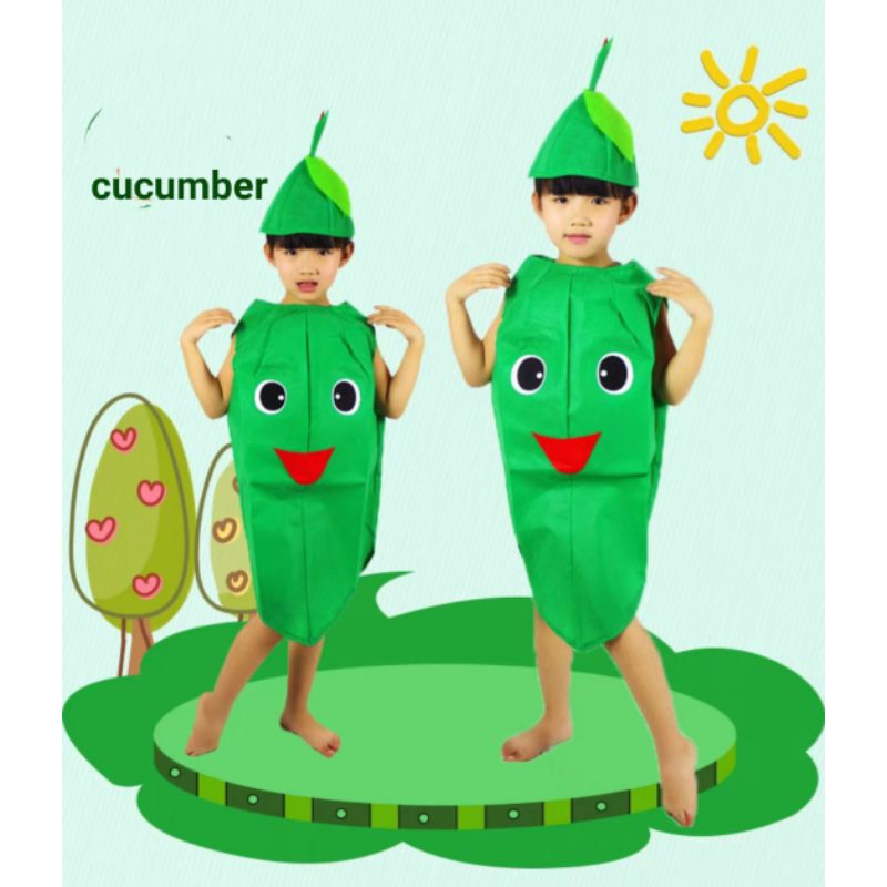 Nutrition Month Costume Fruits and Vegetables for Kids 3-8yrs | Shopee Philippines