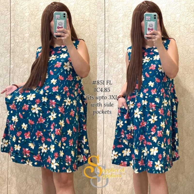 SASA PLUS SIZE BIG SIZE Flowy Casual TOP Dress Maternity wear 851 862 ...