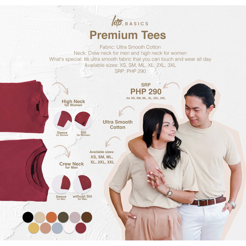 HTP Basics Premium Ultra Smooth Tees (WOMEN) | Shopee Philippines