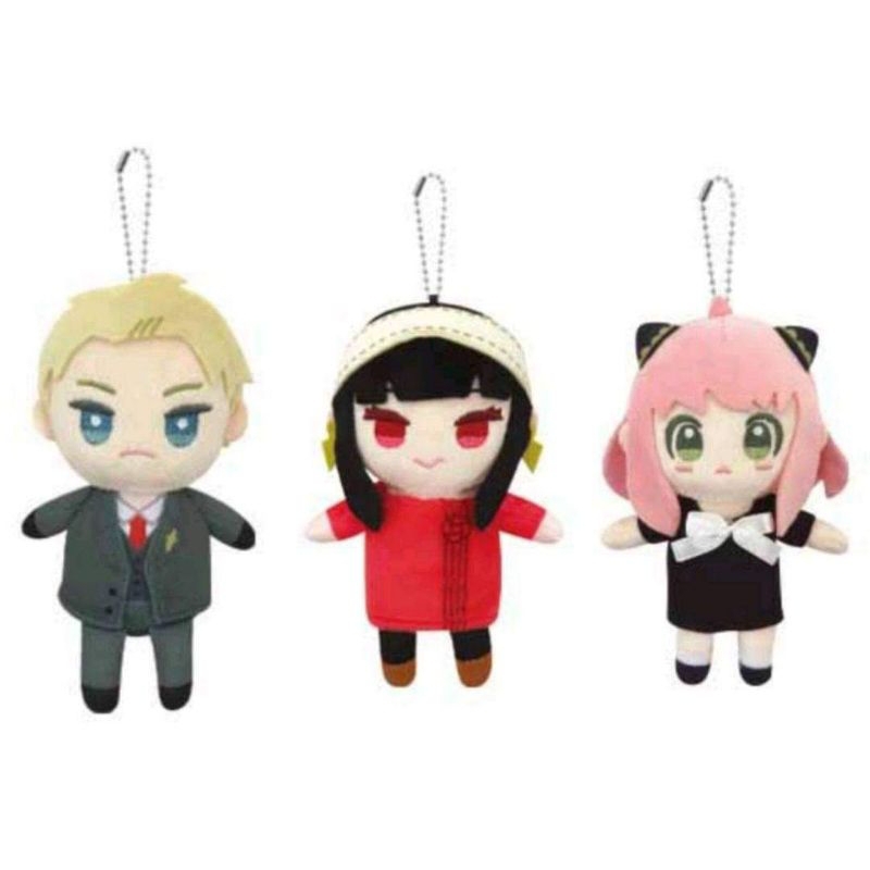 Spy x Family - Loid, Anya & Yor Forger Ball Chain Mascot Plush | Shopee ...