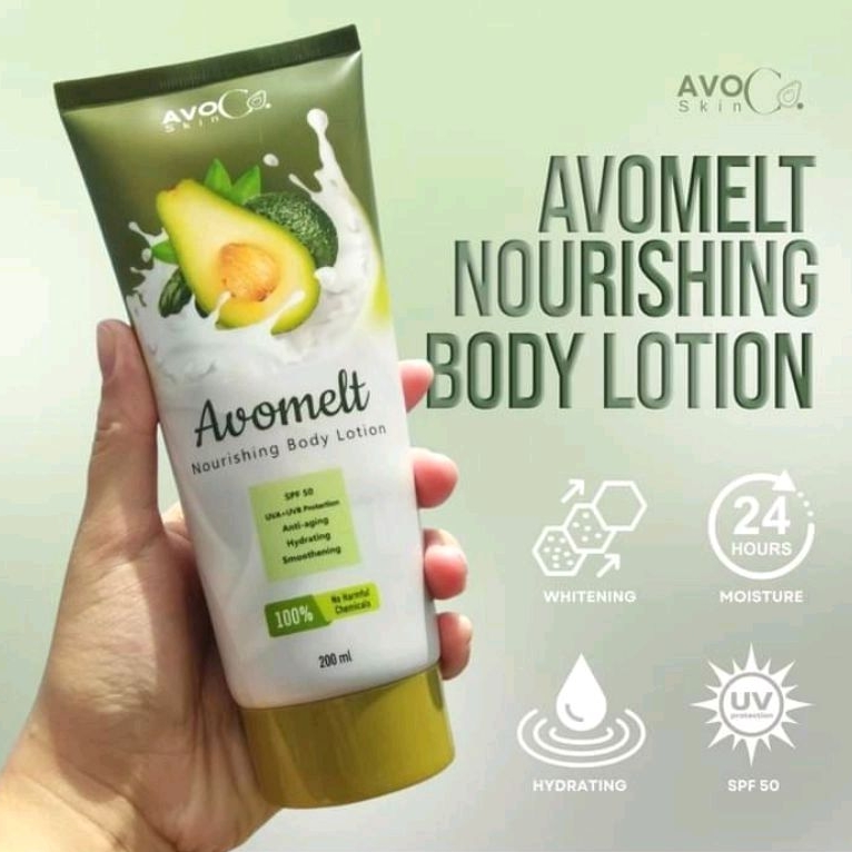 Avo Skin Co. AvoMelt Nourishing Body Lotion 200ml spf50 nongreasy mosturizing | Shopee Philippines