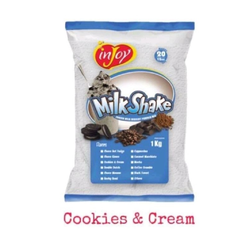 inJoy Cookies & Cream Milkshake 1kg | Shopee Philippines
