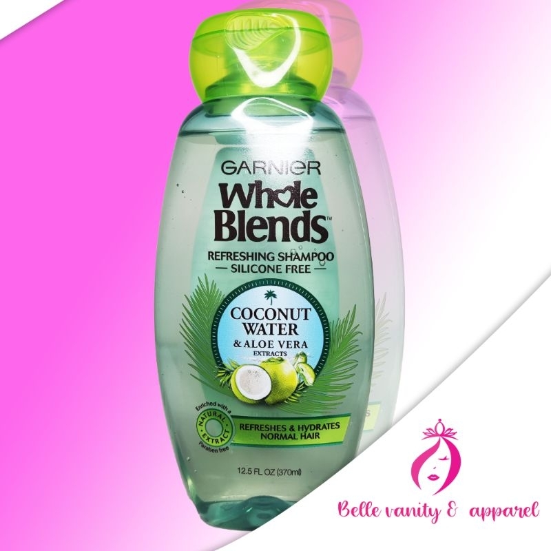 Garnier Whole Blends Coconut Water and Aloe Vera Refreshing Shampoo ...
