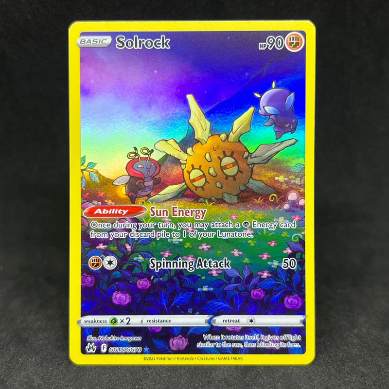 Pokemon TCG Solrock Galarian Gallery Holo Rare GG15/GG70 2023 Sword ...