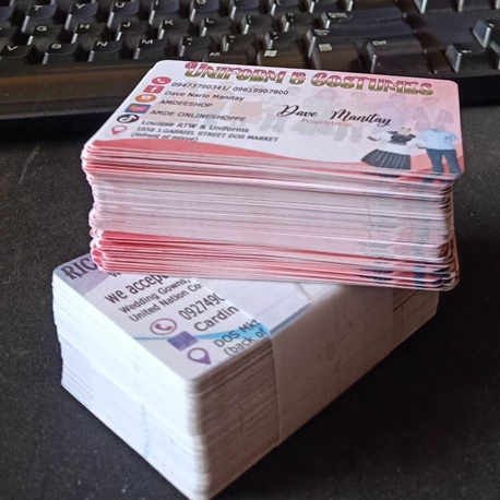 Business card (Calling Card) 100 pcs 250 free layout | Shopee Philippines