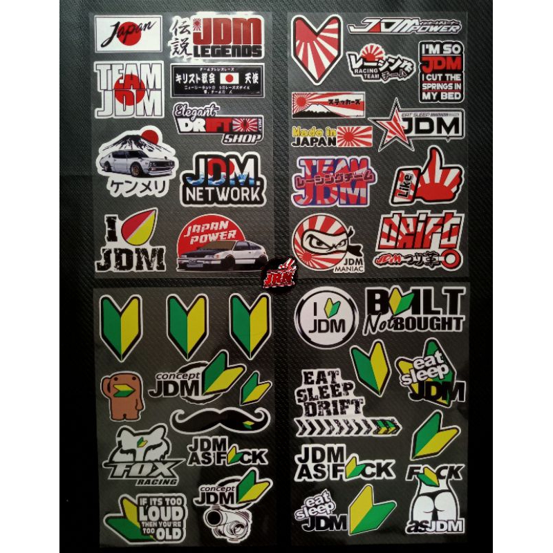JDM Sticker Vinyl Set - JDM Japan Inspired | Shopee Philippines