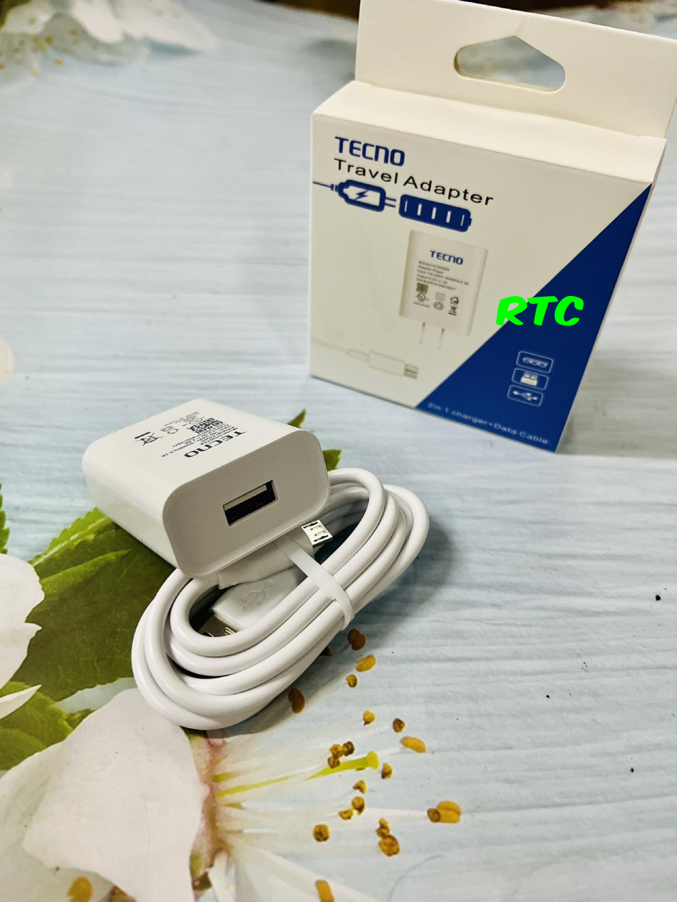Tecno ./itel Travel Charger 2in1 Data Cable Fast Charger Micro Android ...