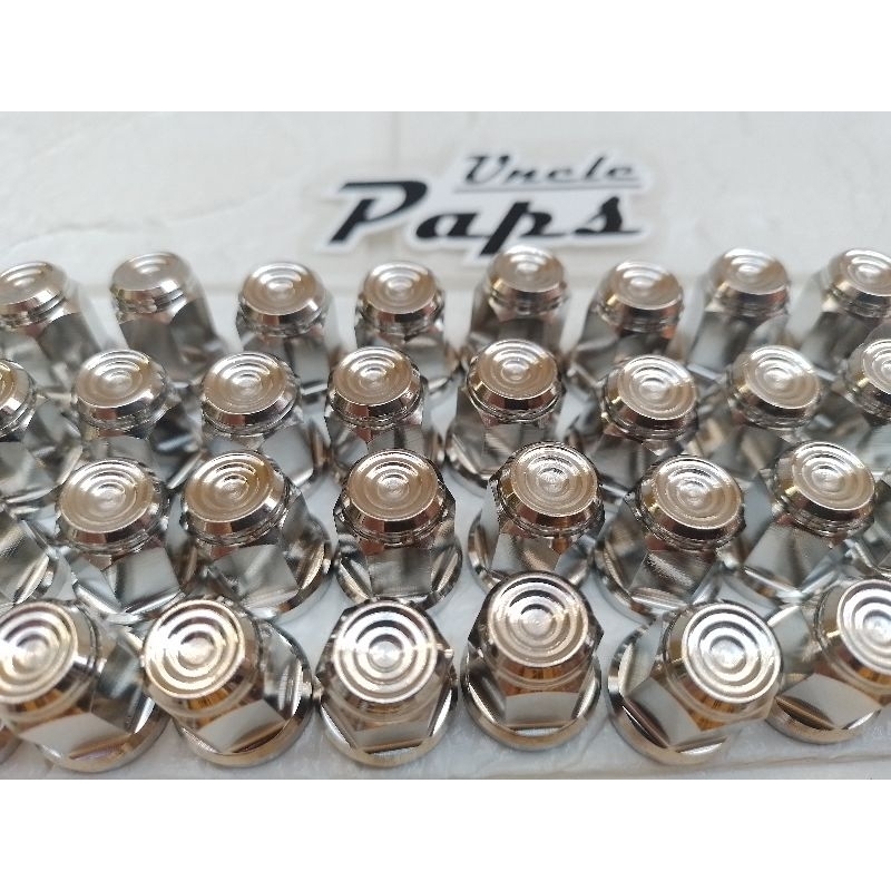 CNC Stainless closed nut 8mm (Brake Arm Stopper nut) Honda mc underbone ...