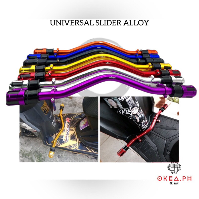 OKEA Motorcycle Universal Slider Footrest Stepboard Alloy For Any ...