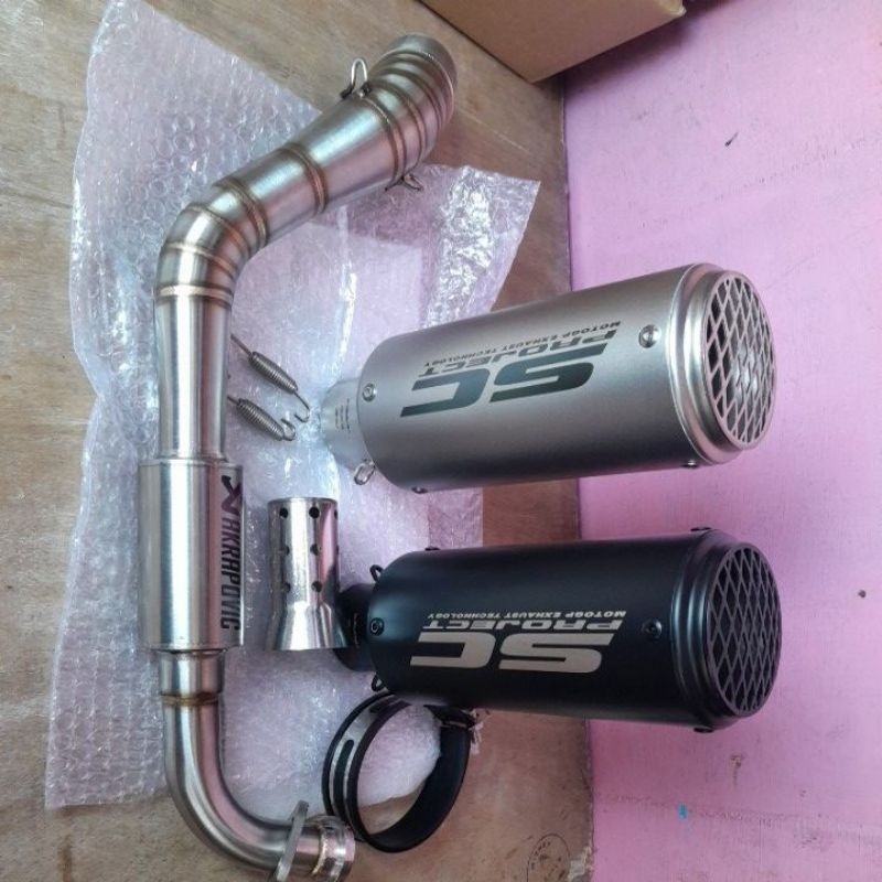 Sc project full sustem exhaust for Aerox v1 v2 & Nmax v2& v2.1 | Shopee ...