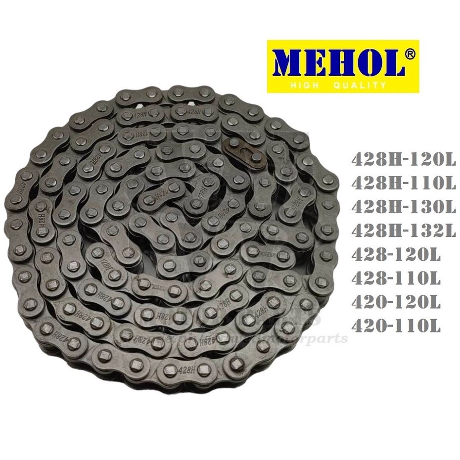 MEHOL CHAIN BLACK 428H-120L 428H-110L 428H-130L 428H-132L 428-120L 428 ...