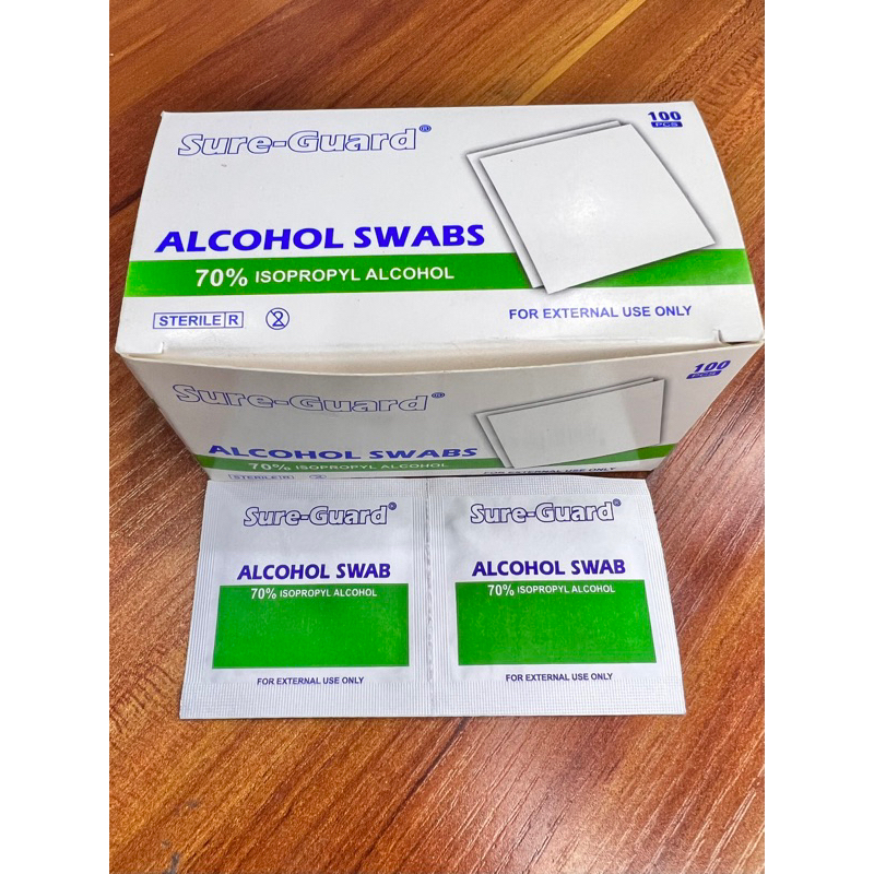 Alcohol Swabs Indoplas / OREX / SureGuard 70% Isopropyl Alcohol (100 ...