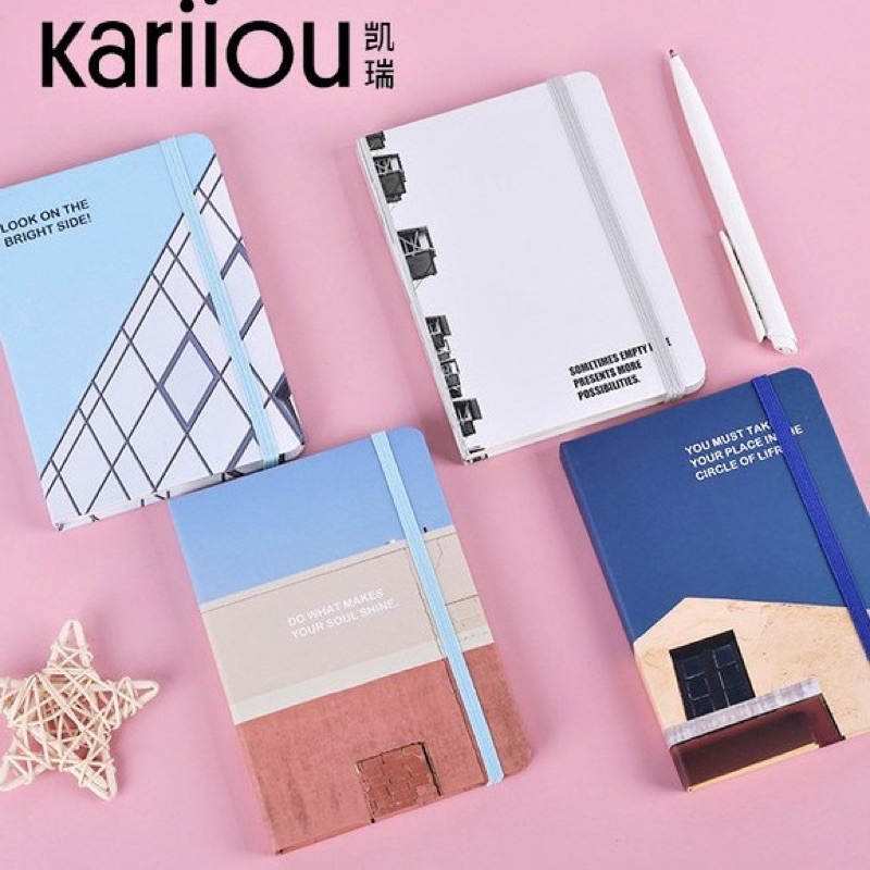 MINIMALIST POSITIVE STRUCTURE HARDBOUND NOTEBOOK PLANNER DIARY | Shopee ...