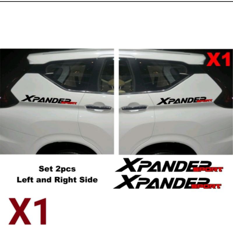 Mitsubishi Xpander Sport Sticker Design for Side Body | Shopee Philippines