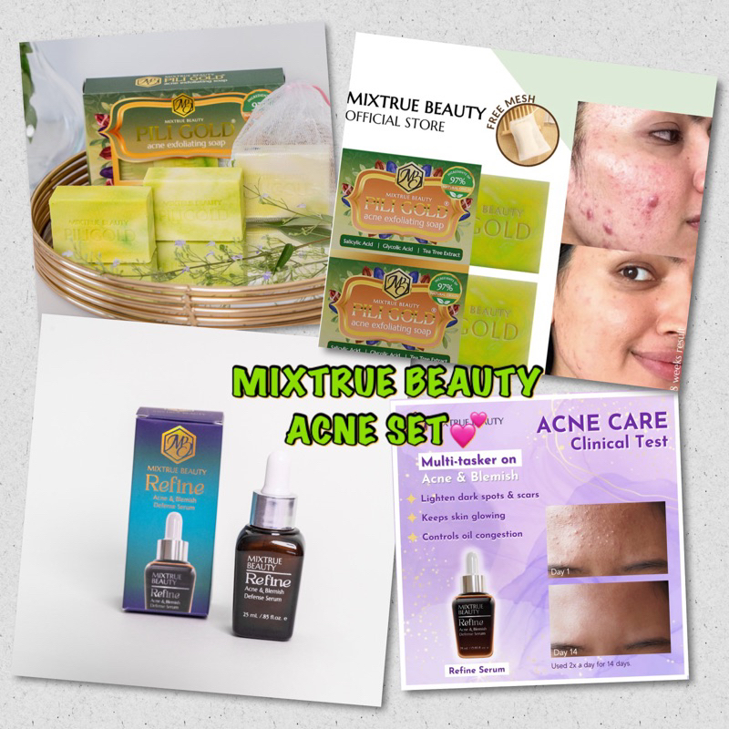 MIXTRUE BEAUTY ACNE SET | Shopee Philippines
