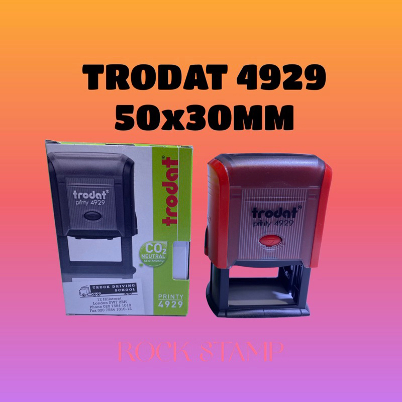 TRODAT 4929 50X30MM PERSONALIZED SELF INKING STAMP | Shopee Philippines