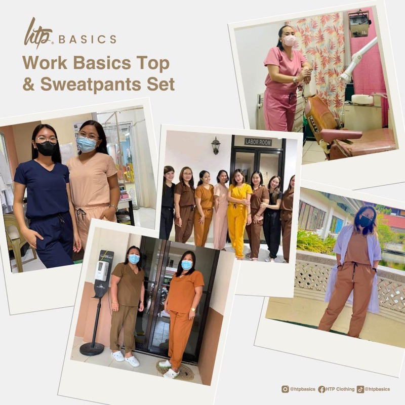 HTP Basics Women’s Unifit Scrub Suit/Scrubs for Nurse/Doctor Uniform ...