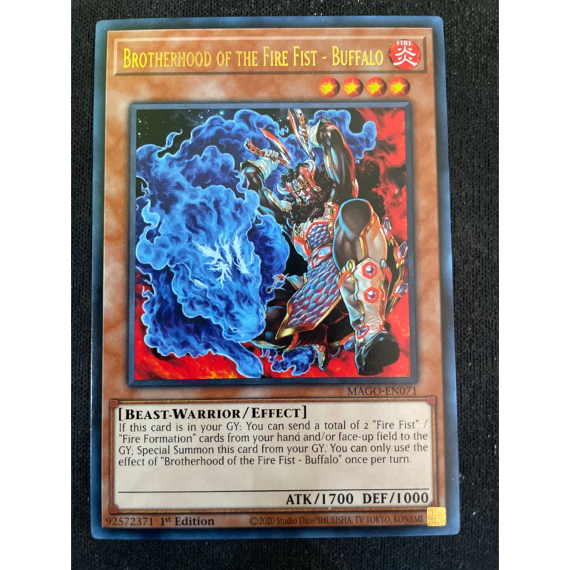 Yugioh - Brotherhood of the Fire Fist - Buffalo (TCG) | Shopee Philippines