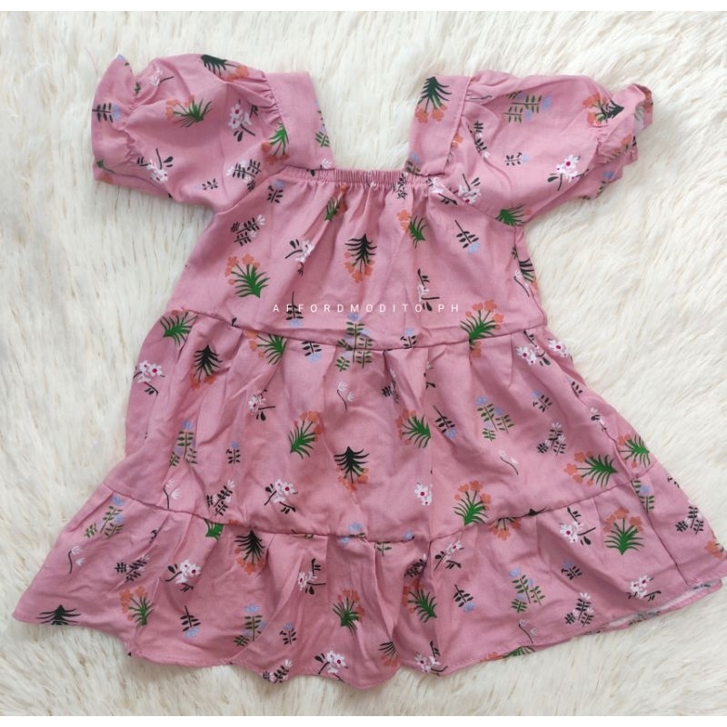 New Trend‼️Layered Puff Dress /Casual Dress for Toddler Medium ( 1-3 y ...