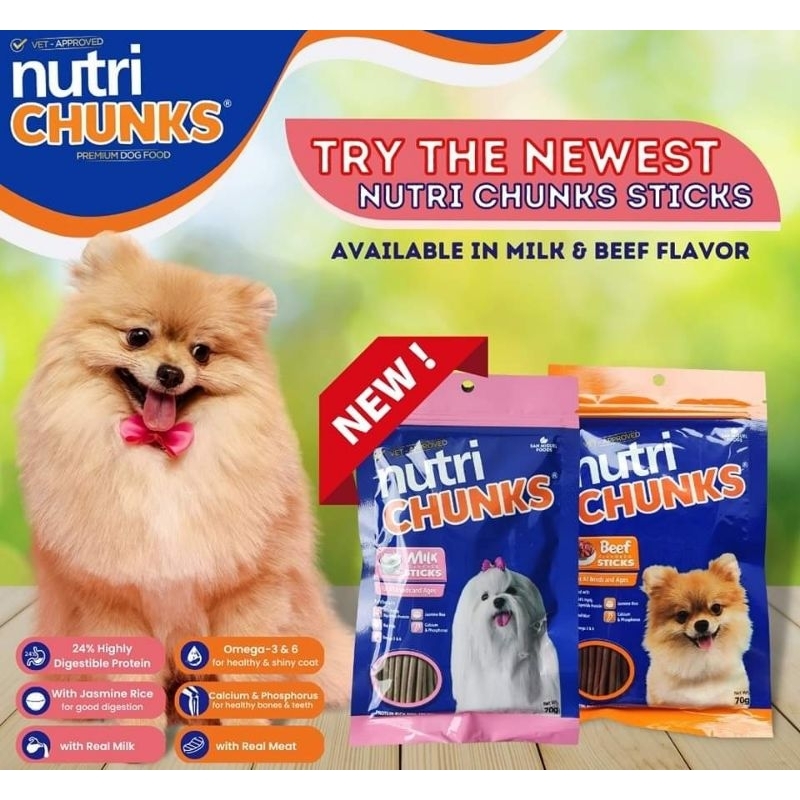 Nutrichunks Nutri sticks Treat for dogs and Cats | Shopee Philippines