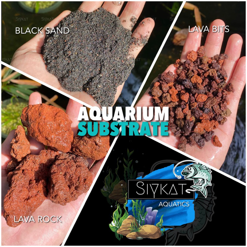 AQUARIUM SUBSTRATE BLACK SAND LAVA BITS | Shopee Philippines