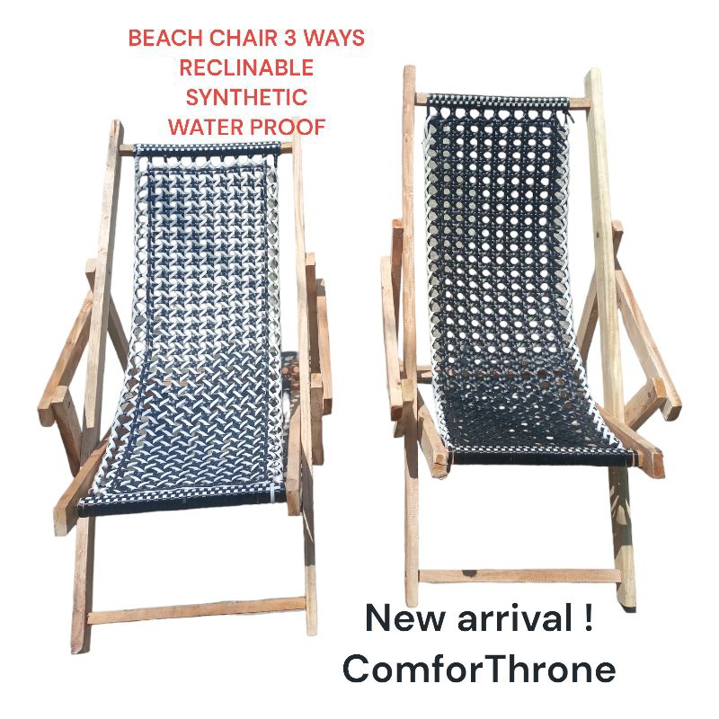 BEACH CHAIR SOLIHIYA RATAN/ABACA /RATAN SYNTHETIC/NYLON/CLOTH WATER ...