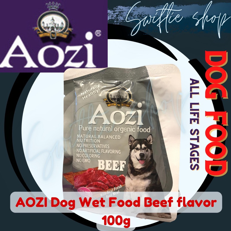 Aozi DOG & PUPPY Wet Food Pouch Beef 100g | Shopee Philippines