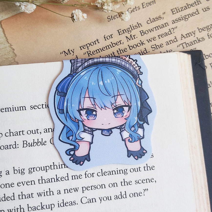 Hololive JP: Suisei Hoshimachi Vtuber Chibi Magnetic Bookmarks | Shopee ...