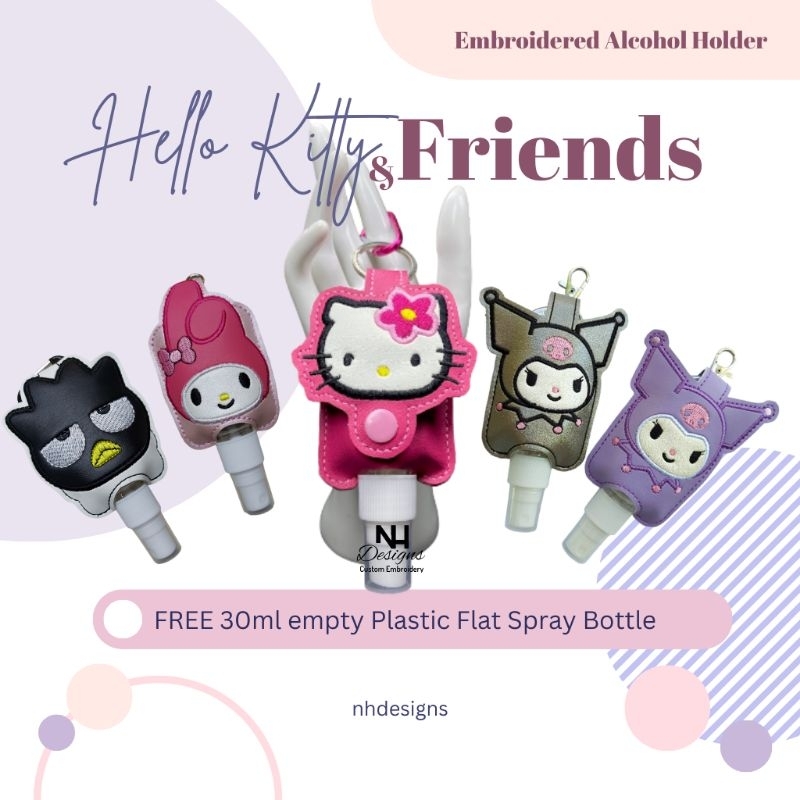 Hello Kitty / Kuromi / Melody Sanrio - Embroidered Leather Alcohol ...