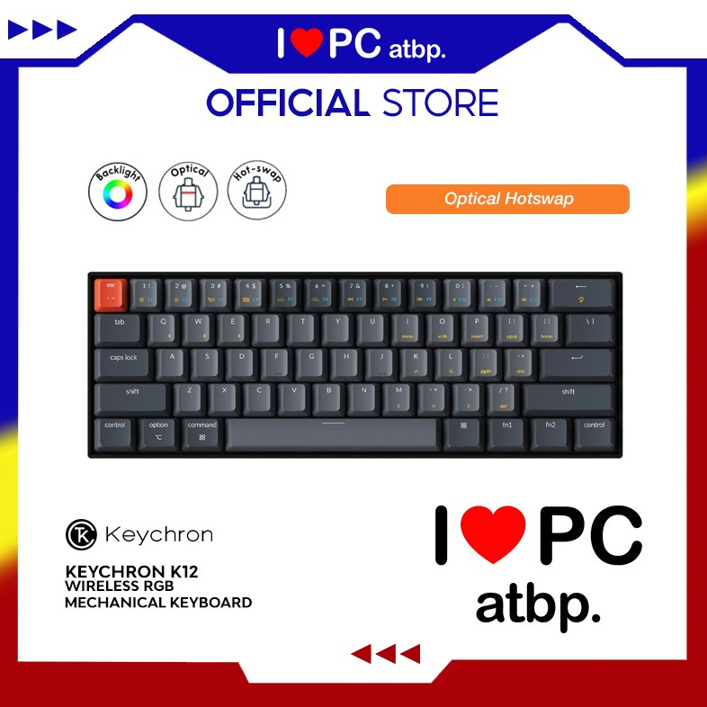 Keychron K12 Wireless Mechanical Keyboard (60% Layout, Wired/Bluetooth ...