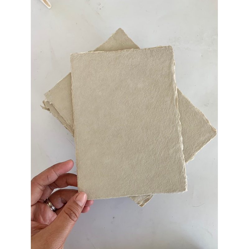 Abaca Handmade Paper in Stone Beige | Shopee Philippines