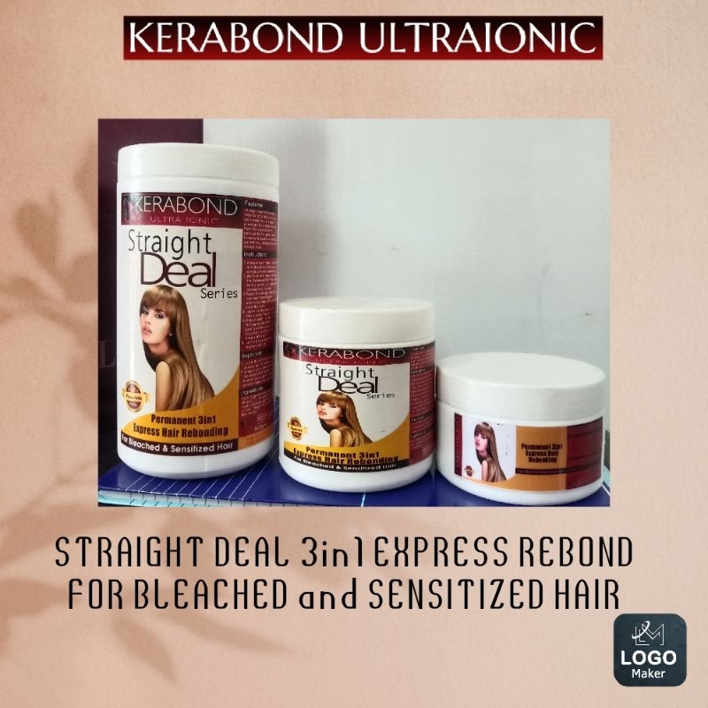KERABOND STRAIGHT DEAL SERIES 3IN1 EXPRESS REBONDING FOR BLEACHED HAIR ...