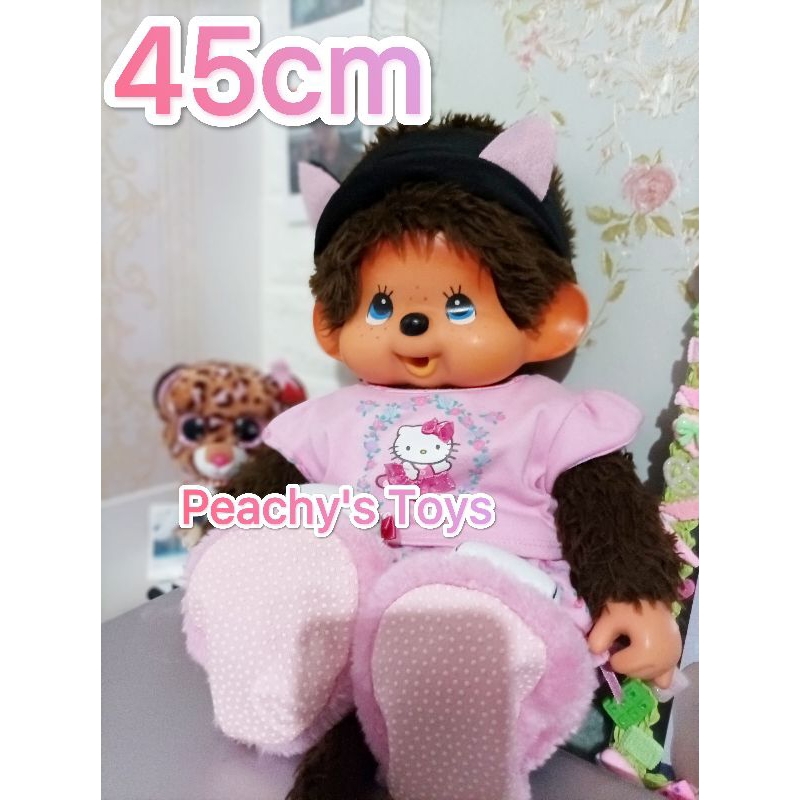 45cm Monchichi Sekiguchi Tag Stuffed Toy Plush- in Full Set Hello Kitty ...