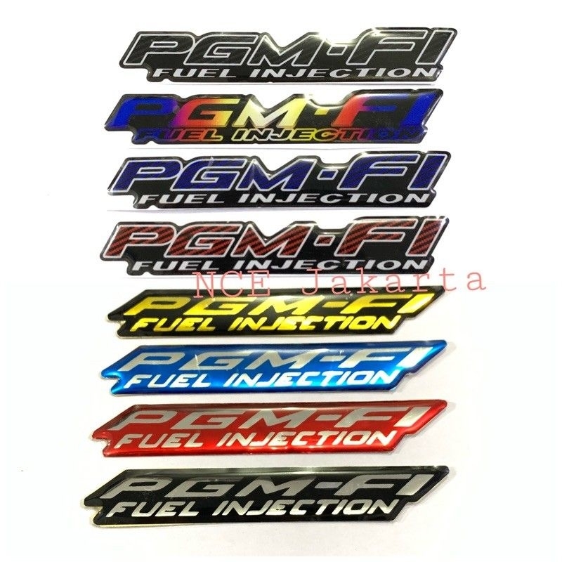 PGM-FI Fuel Injection Jelly Emblem 11.9cm x 1.8cm | Shopee Philippines
