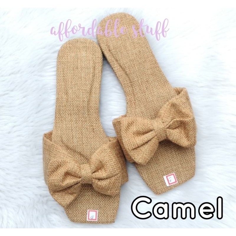 MARIKINA SANDALS / FLATS (NATIVE ABAKA BOW/RIBBON) | Shopee Philippines