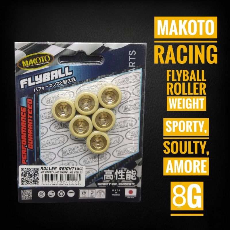 MAKOTO RACING MIO SPORTY / SOULTY FLYBALL 8G 9G (Sold per 6pcs) | Shopee Philippines