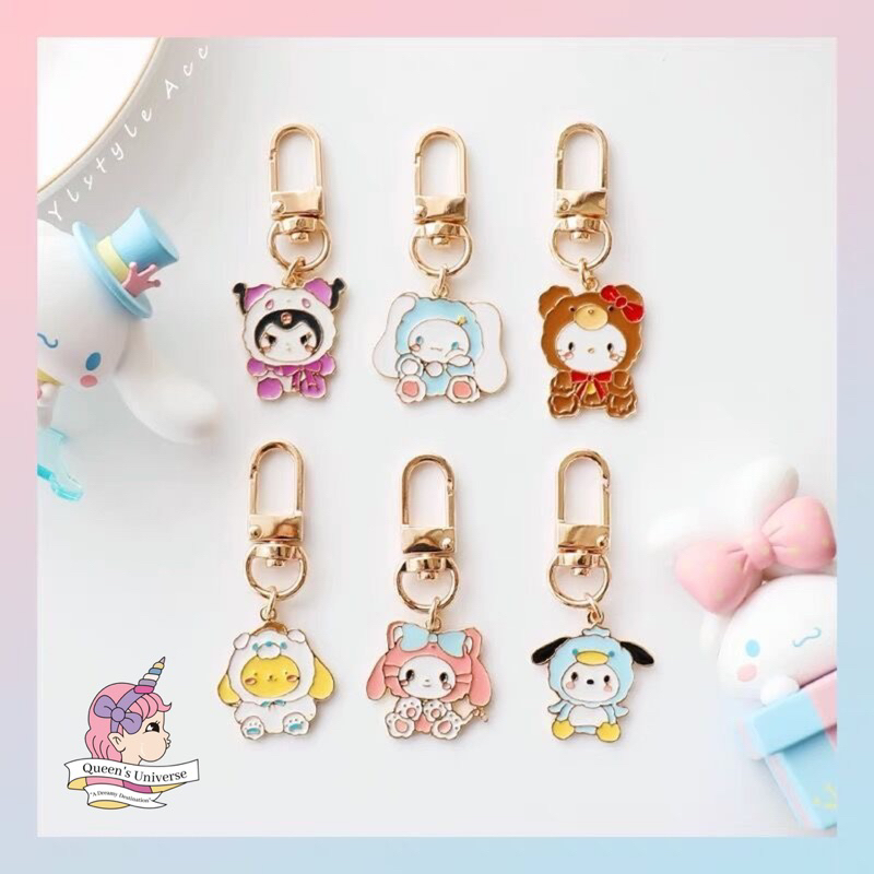 Cute Design Keychain Bag Accessories Chain Charm Clip | Shopee Philippines