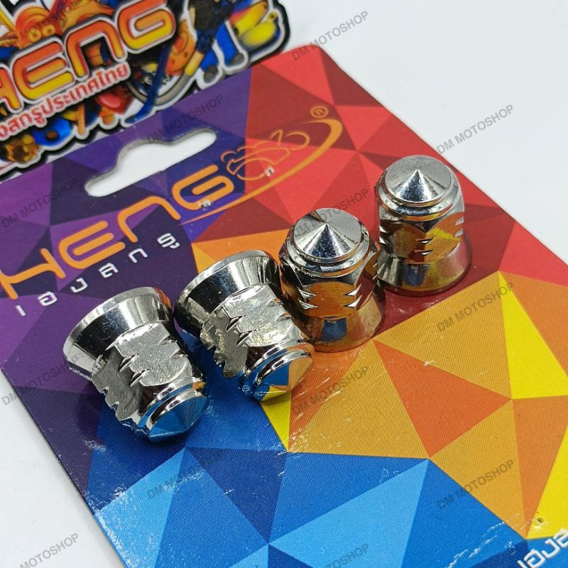 HENG Gold & White Cylinder Head Nut Tappet Cover Bolts for Honda XRM ...