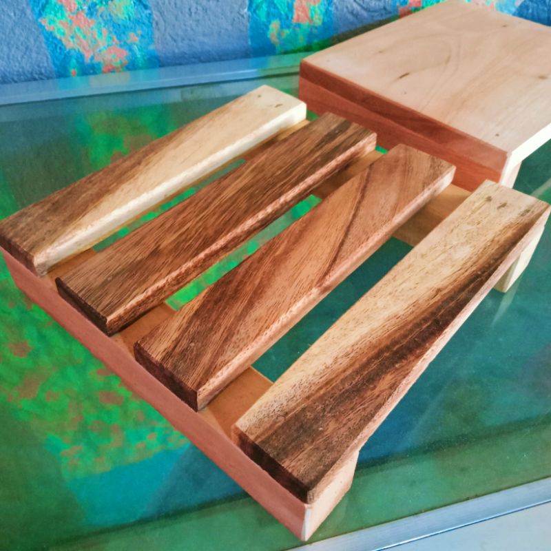 Wooden Risers Wooden Patungan Locally Handcrafted Solidwood | Shopee ...